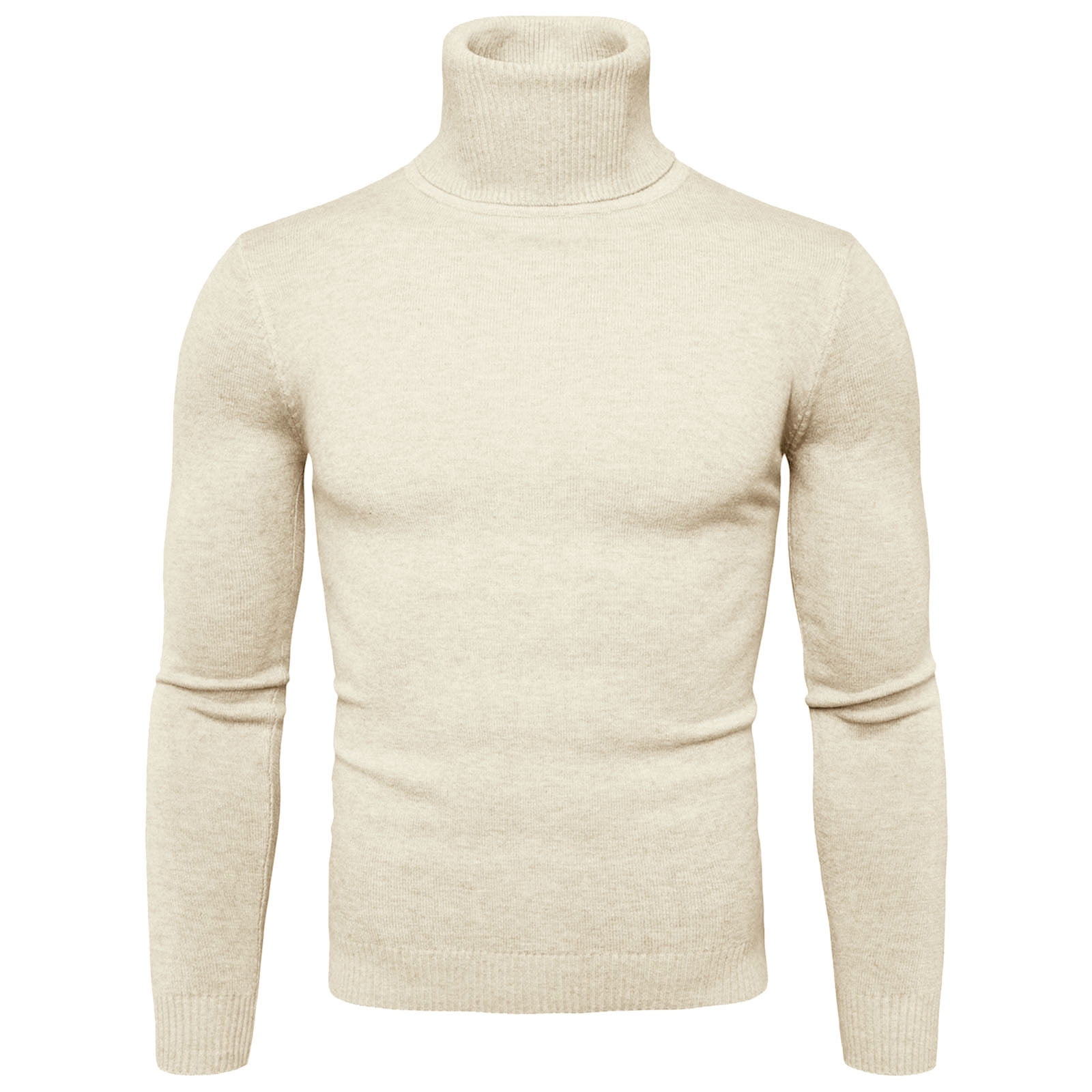 Mens Autumn and Winter Men's Coat Solid Soft Turtleneck Sweater Petty ...