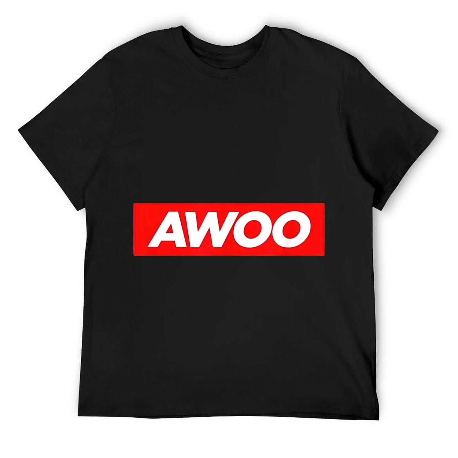 Mens Awoo Wolf Wolves Cute Logo Parody Furry Furries T-Shirt Black - Walmart.com