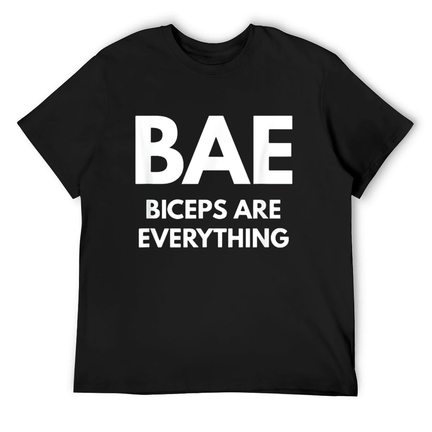 Mens Bae Biceps Are Everything T-Shirt Black Medium - Walmart.com