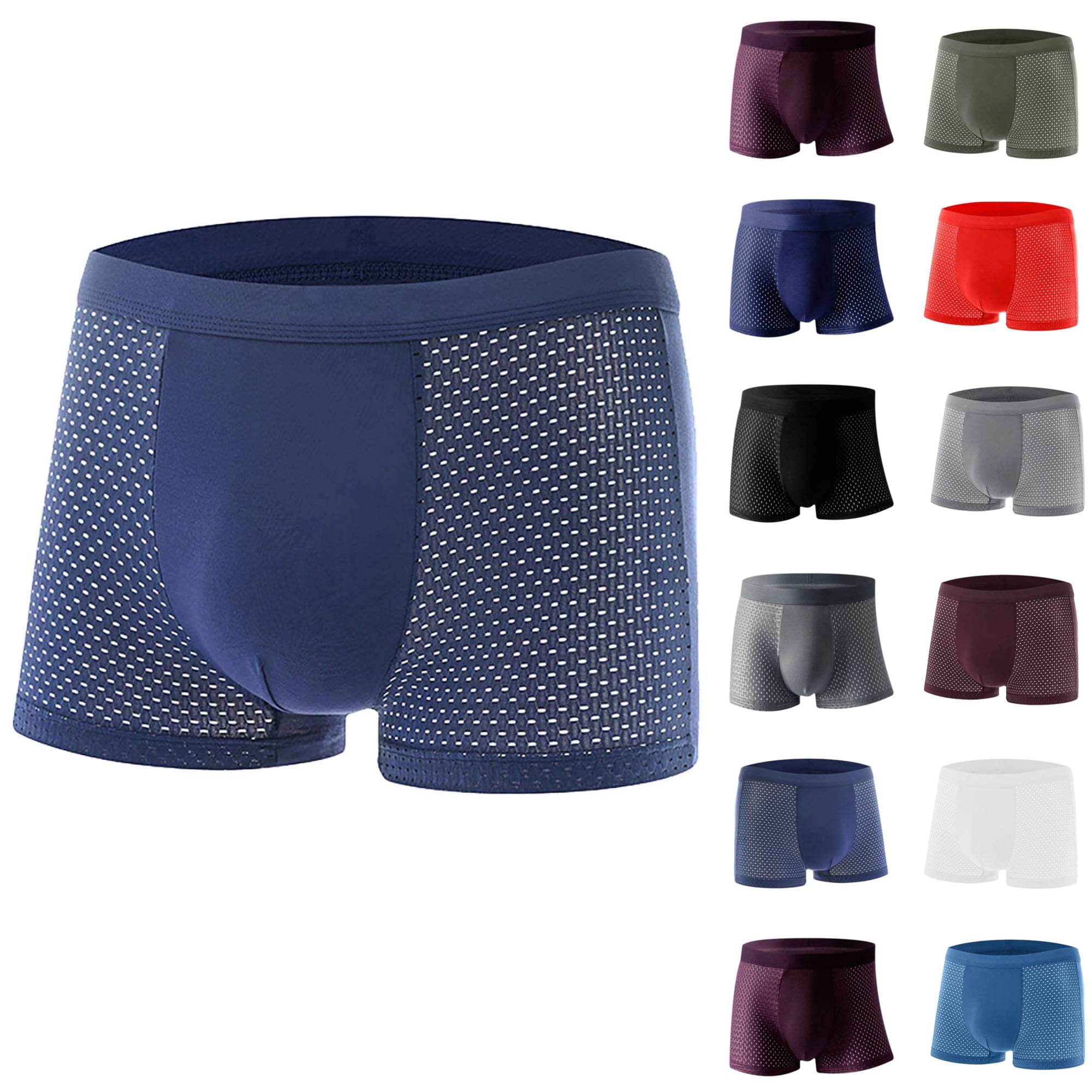 Mens Ball Pouch Underwear Boxers Briefs High Rise Jockstrap Bulge ...