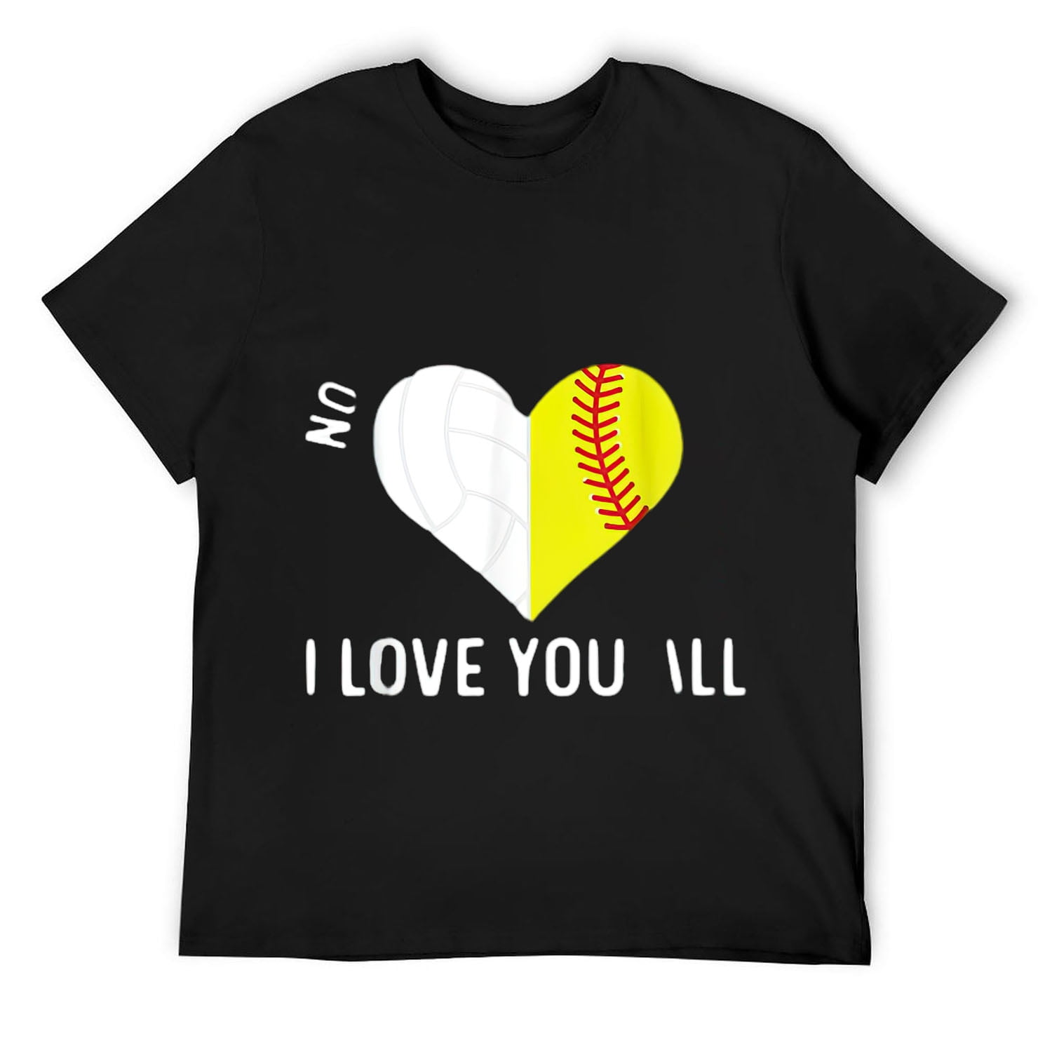 Mens Ballers Design for a Softball & Volleyball Player T-Shirt Black 3X ...