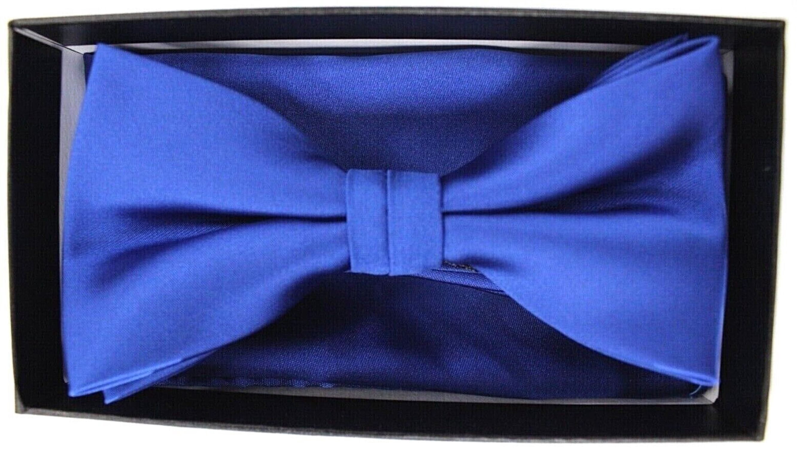 Mens Barcelona Solid Royal Blue Formal Party Clip-on Adjustable Bowtie ...