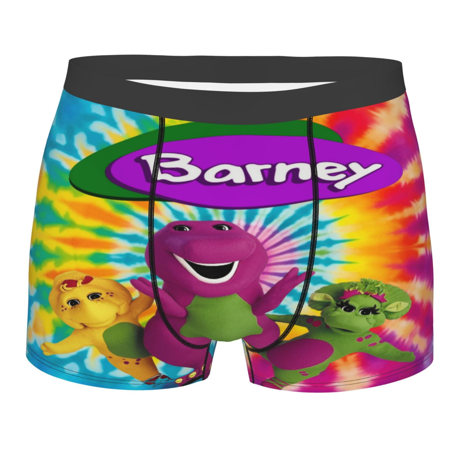 Mens Barney And Friends Boxer Briefs for Men Breathable Underwear Ride ...