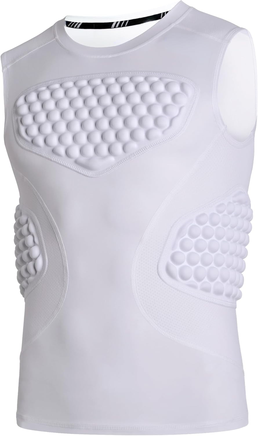 Mens Baseball Chest Rib Protector Adult Football Padded Compression ...
