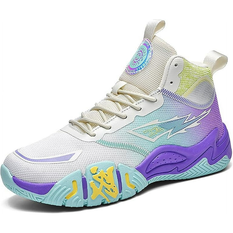 Mens Basketball Shoes Womens High Top Breathable Sneakers Fashion Non Slip Outdoor Sport Shoes Volleyball Shoes Walmart