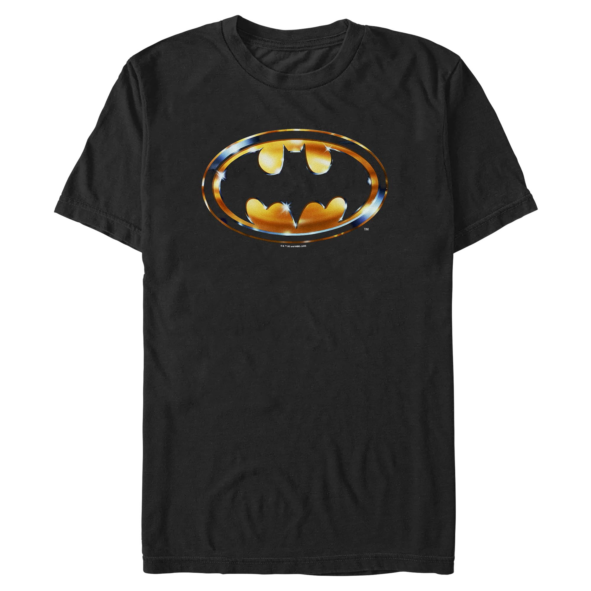 Mens Batman 1989 Gold Logo T Shirt - Walmart.com