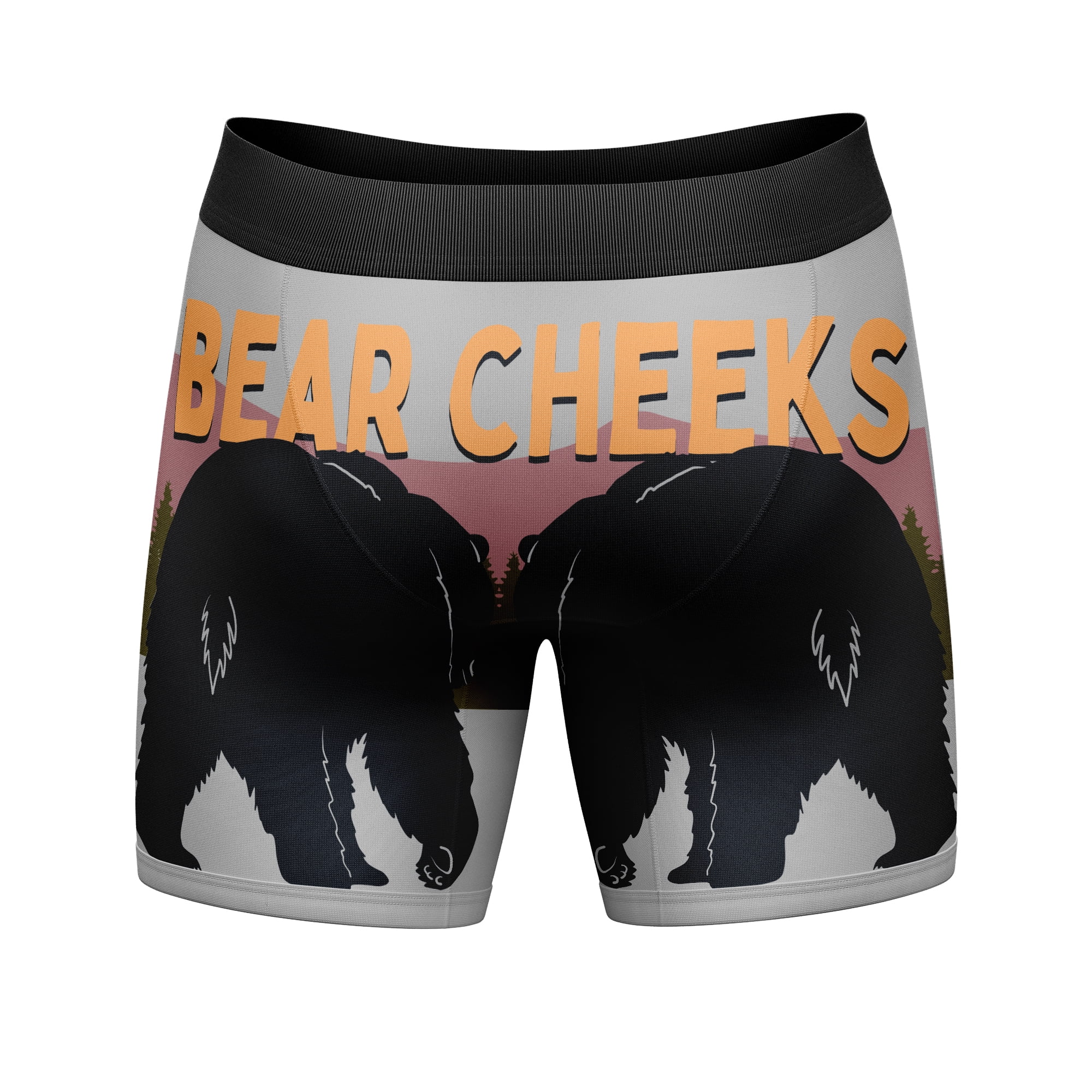 Mens Bear Cheeks Boxer Briefs Funny Novelty Underwear Sarcasm Hilarious Saying Cool - Walmart.com