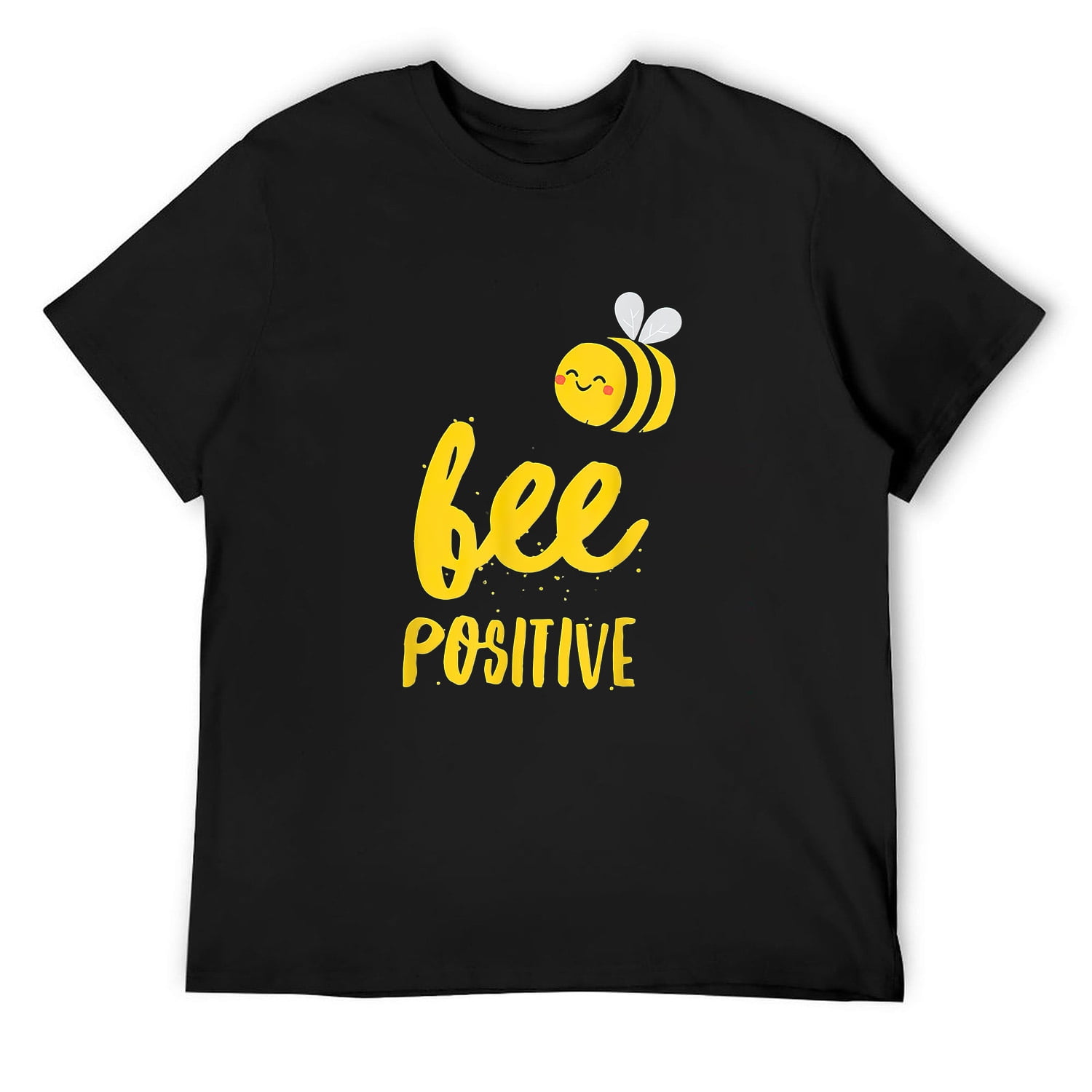 Mens Bee Positive Bumblebee Blue Stripe Design with Cute Bee T-Shirt ...