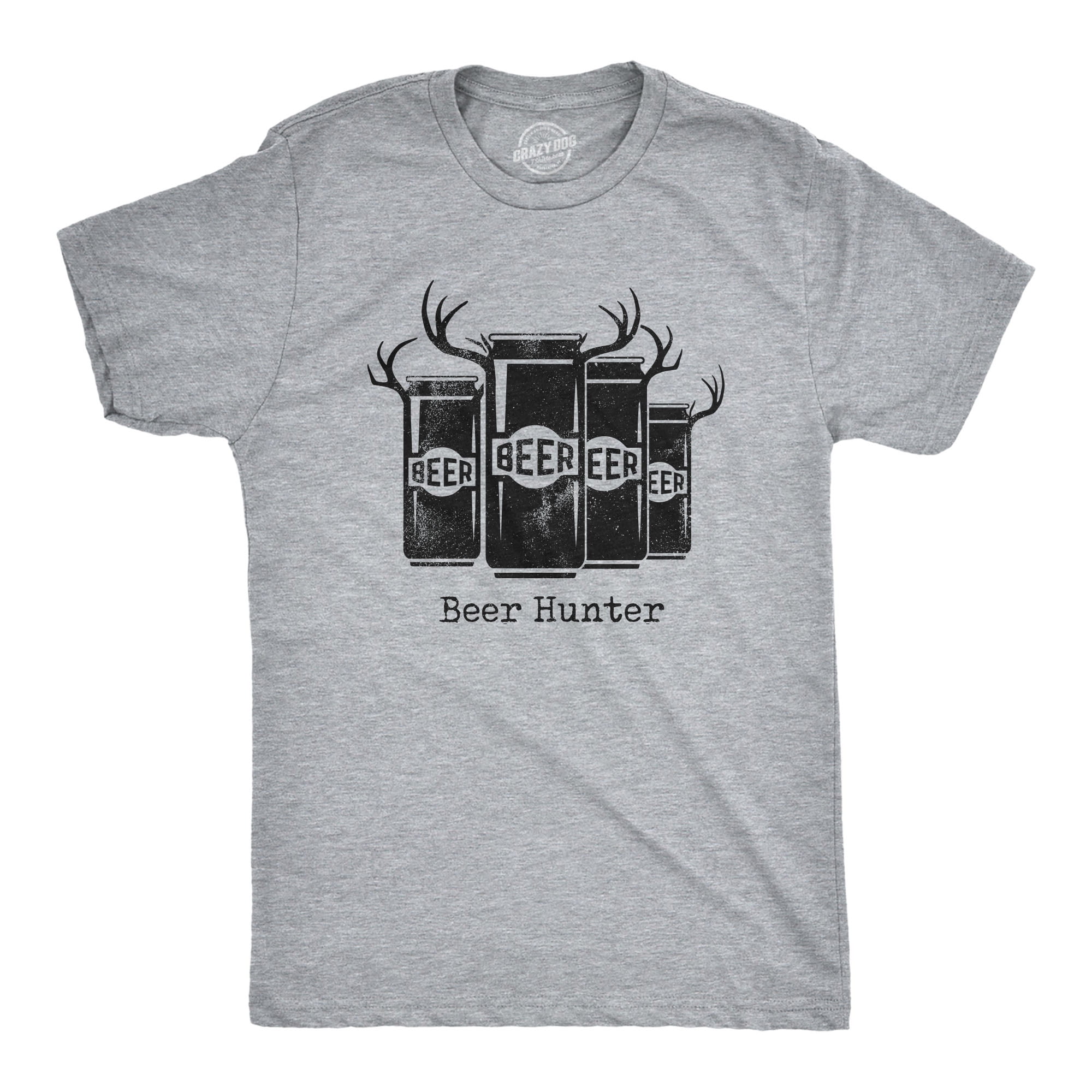 Mens Beer Hunter T Shirt Funny Sarcastic Drinking Deer Hunting Joke ...