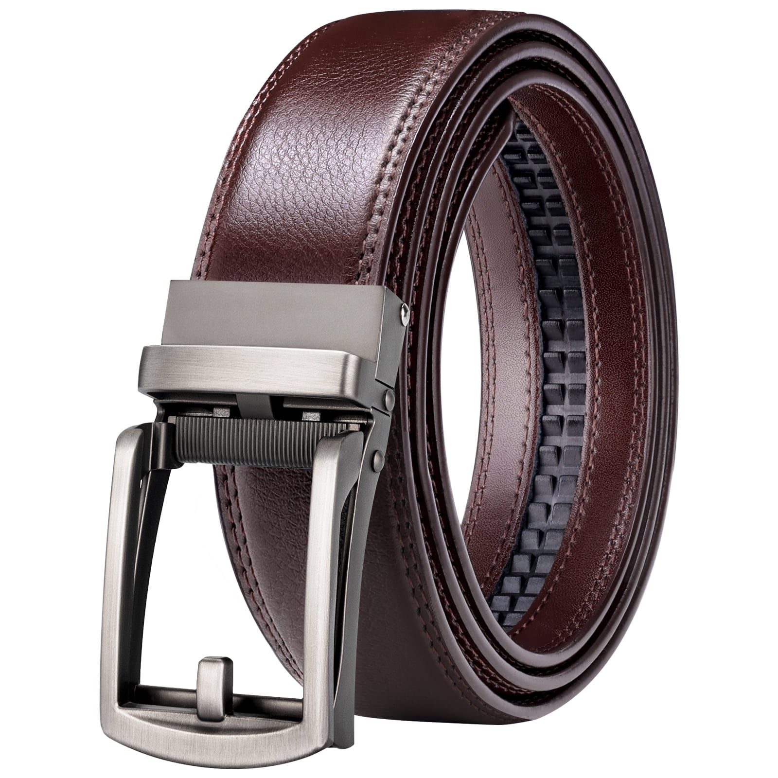 Mens Belt, Click Ratchet Belt For Men, Dress Belt with Silding Buckle ...