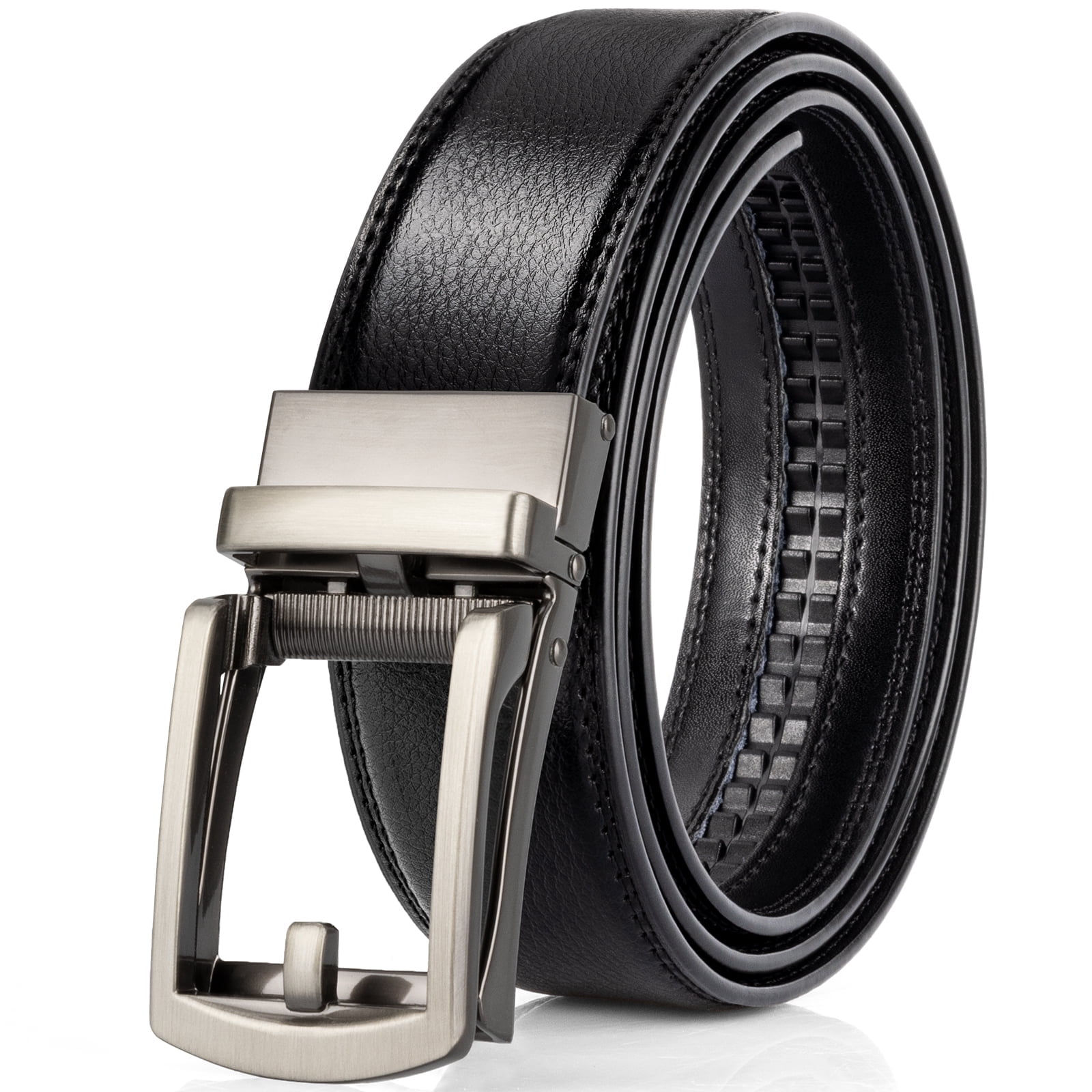 Mens Belt, Click Ratchet Belt For Men, Dress Belt with Silding Buckle ...