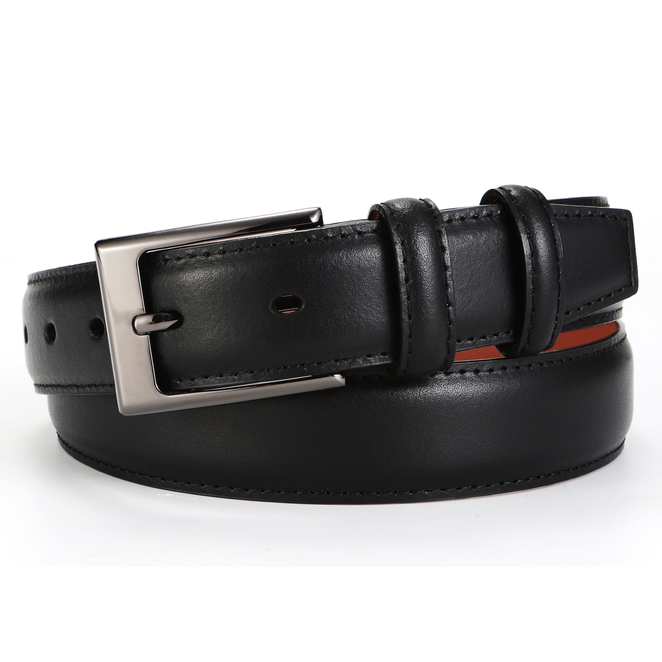 Mens Belt Leather Belt, Classic Belt for Dress Casual 1 1/8" - Perfect ...