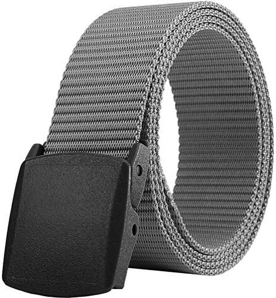 LionVII Breathable Men's Nylon Elegant Work Belt, Gray, L - Walmart.com