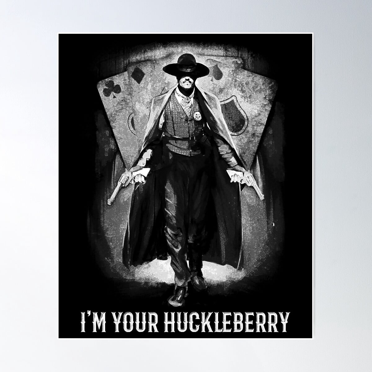 Mens Best Doc Holliday Huckleberry Tombstone Poster Wall Art, Modern ...