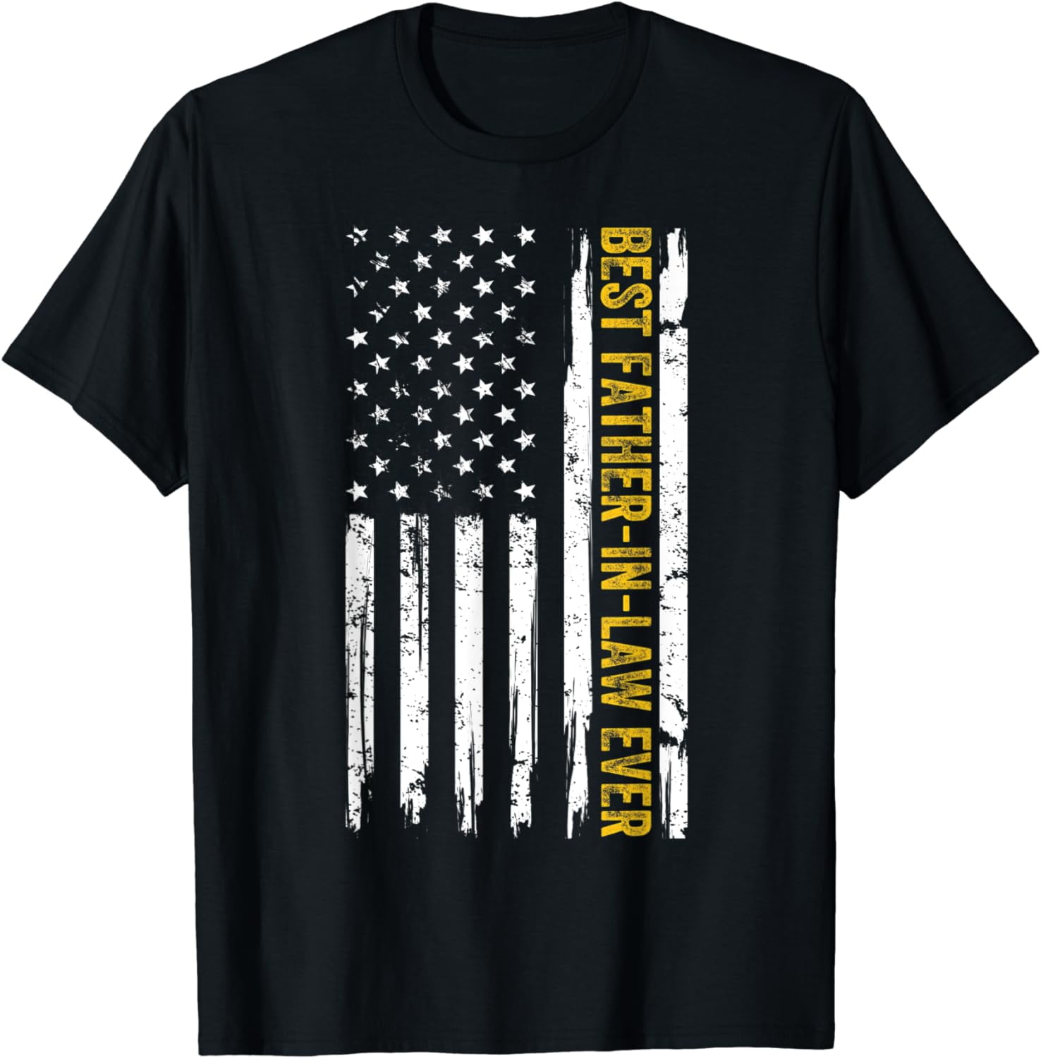 Mens Best Father In Law Ever Us American Flag Fathers Day Funny T-Shirt ...