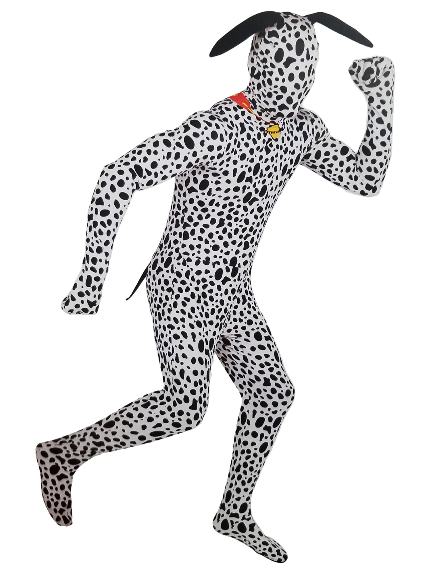 Mens Best In Show Full Body Stretch Jumpsuit Dalmatian Dog Costume ...