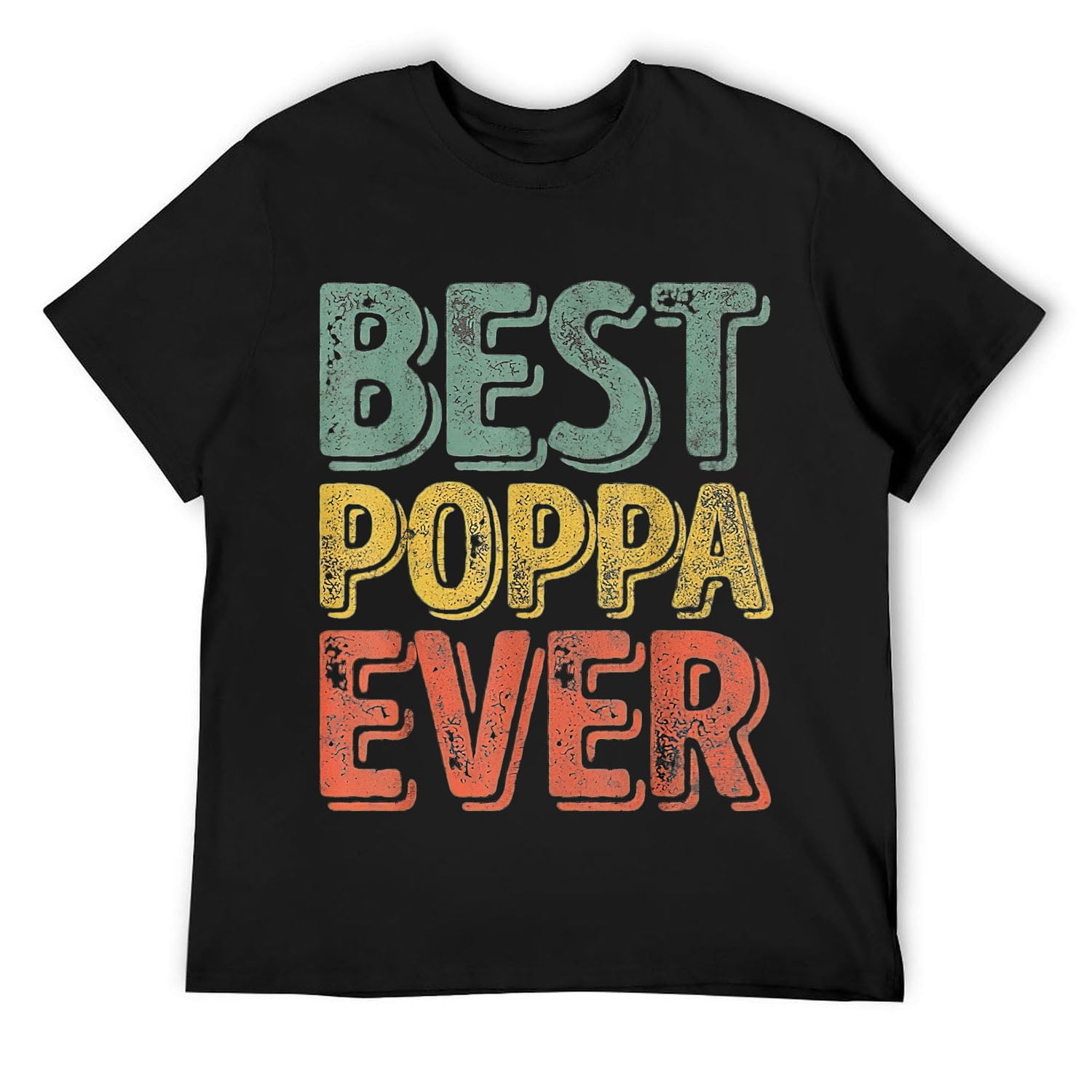 Mens Best Poppa Ever Shirt Funny Christmas Gift Father's Day T-Shirt ...