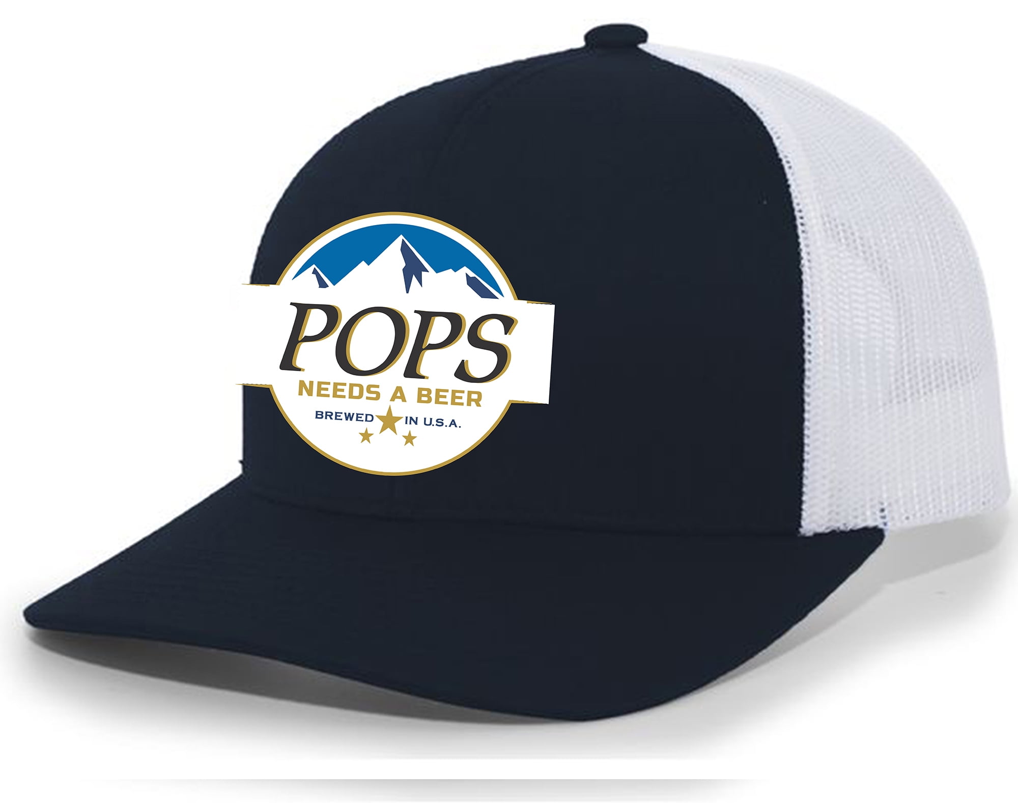 Mens Best Pops Ever Hat Embroidered Funny Red American Can Logo Parody ...