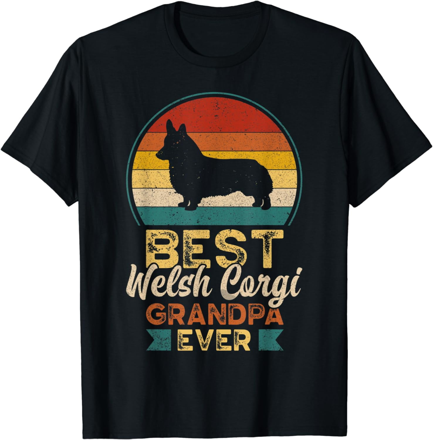 Mens Best Welsh Corgi Grandpa Ever, Father's Day, Grandfather T-Shirt ...