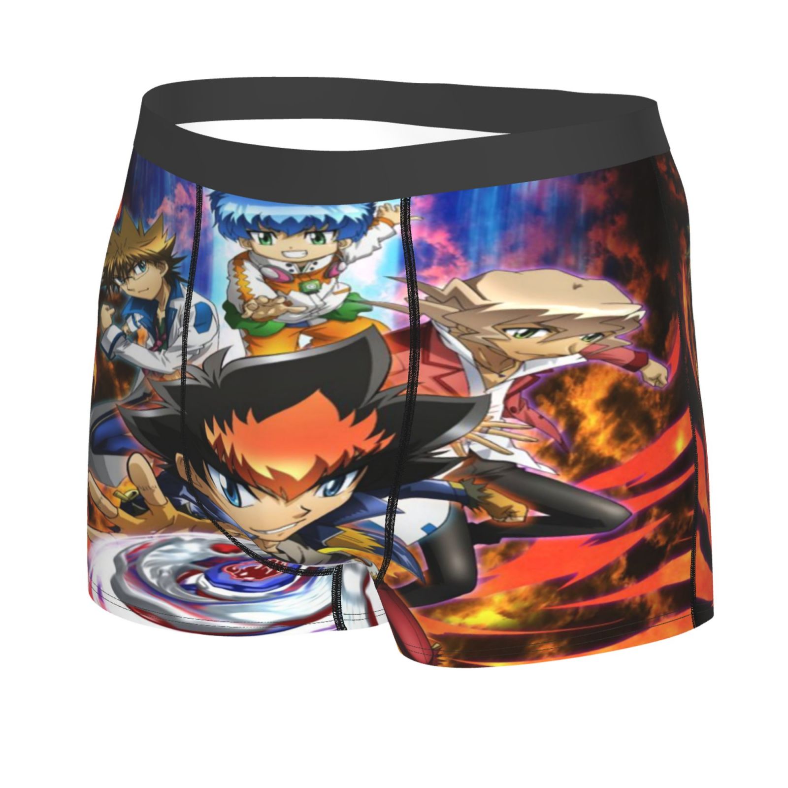 Mens Beyblade Burst Boxer Funny Novelty Underwear Naughty Breathable ...