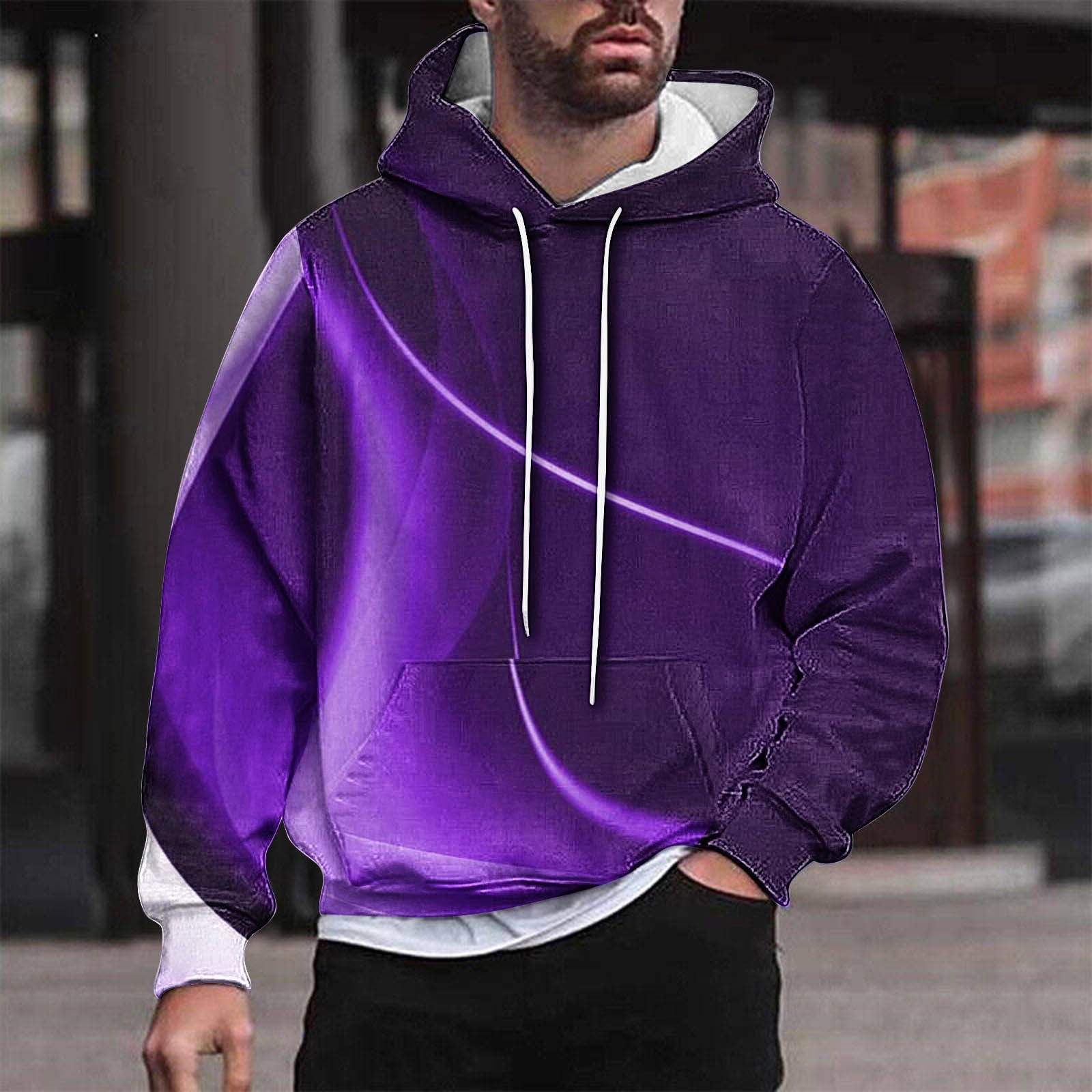 Mens Big & Tall Hoodies Sweatshirts M-4X Plus Size Pullover Long Sleeve ...