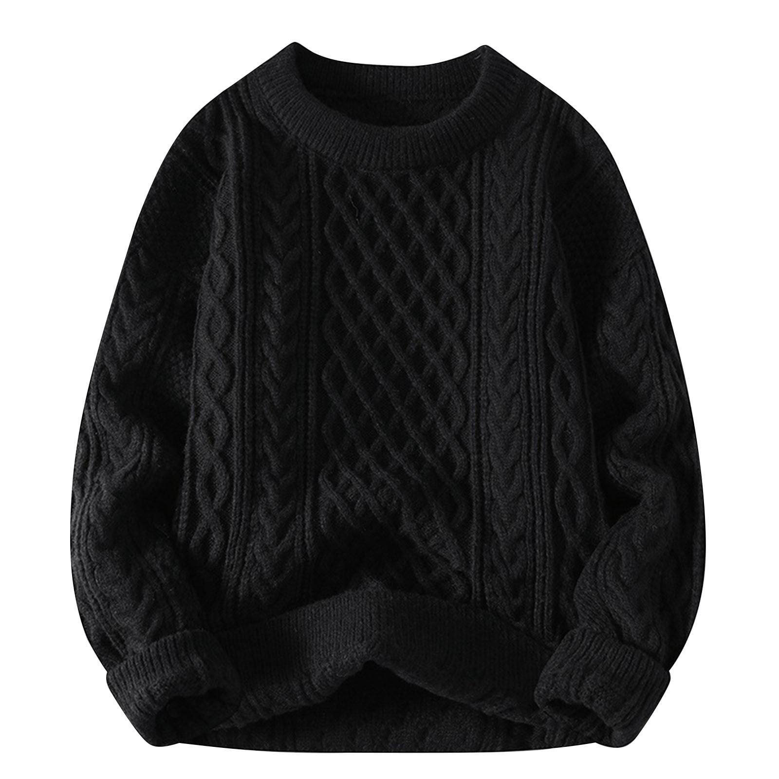 Mens Big and Tall Sweater, Long Sleeve Pullover for Men Fall Oversized ...
