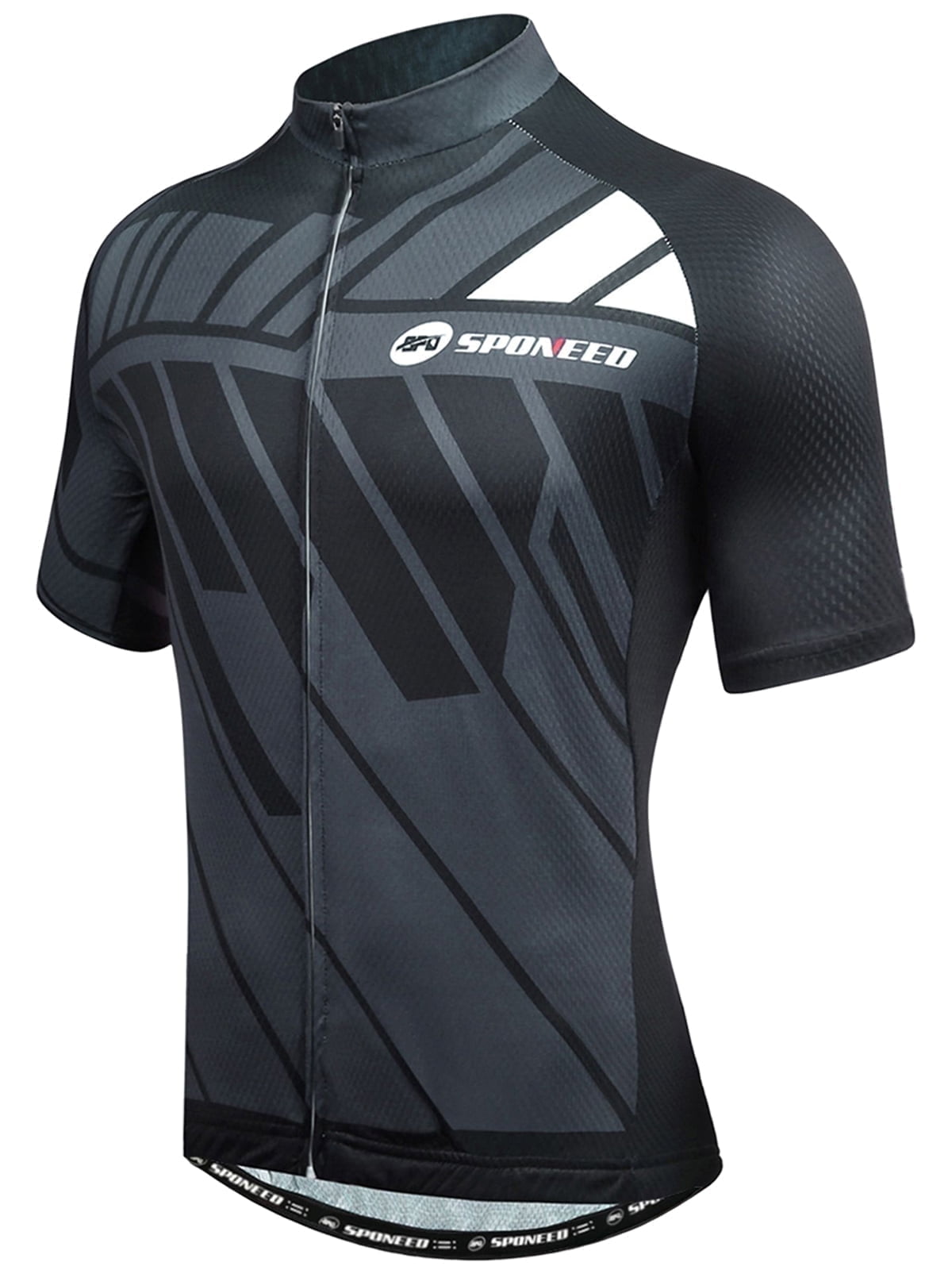 Mens Bike Jersey Short Sleeve MTB Bicycle Shirts Full Zipper Cycling ...