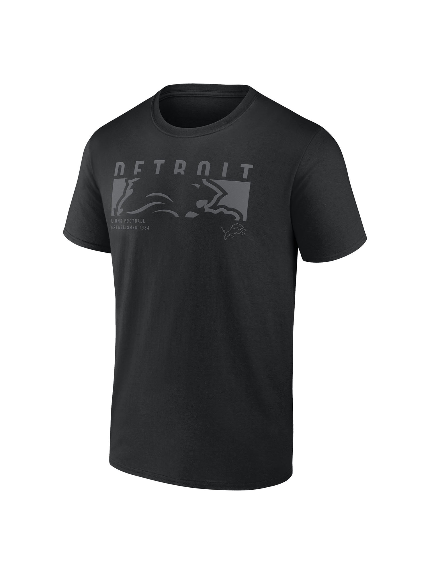 NFL Detroit Lions Men's T-Shirt Black Tonal – All 32 Teams Available ...