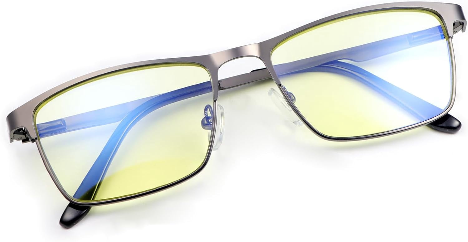 Mens Blue Light Glasses Men Computer Gaming BlueLight Blocking Glasses ...