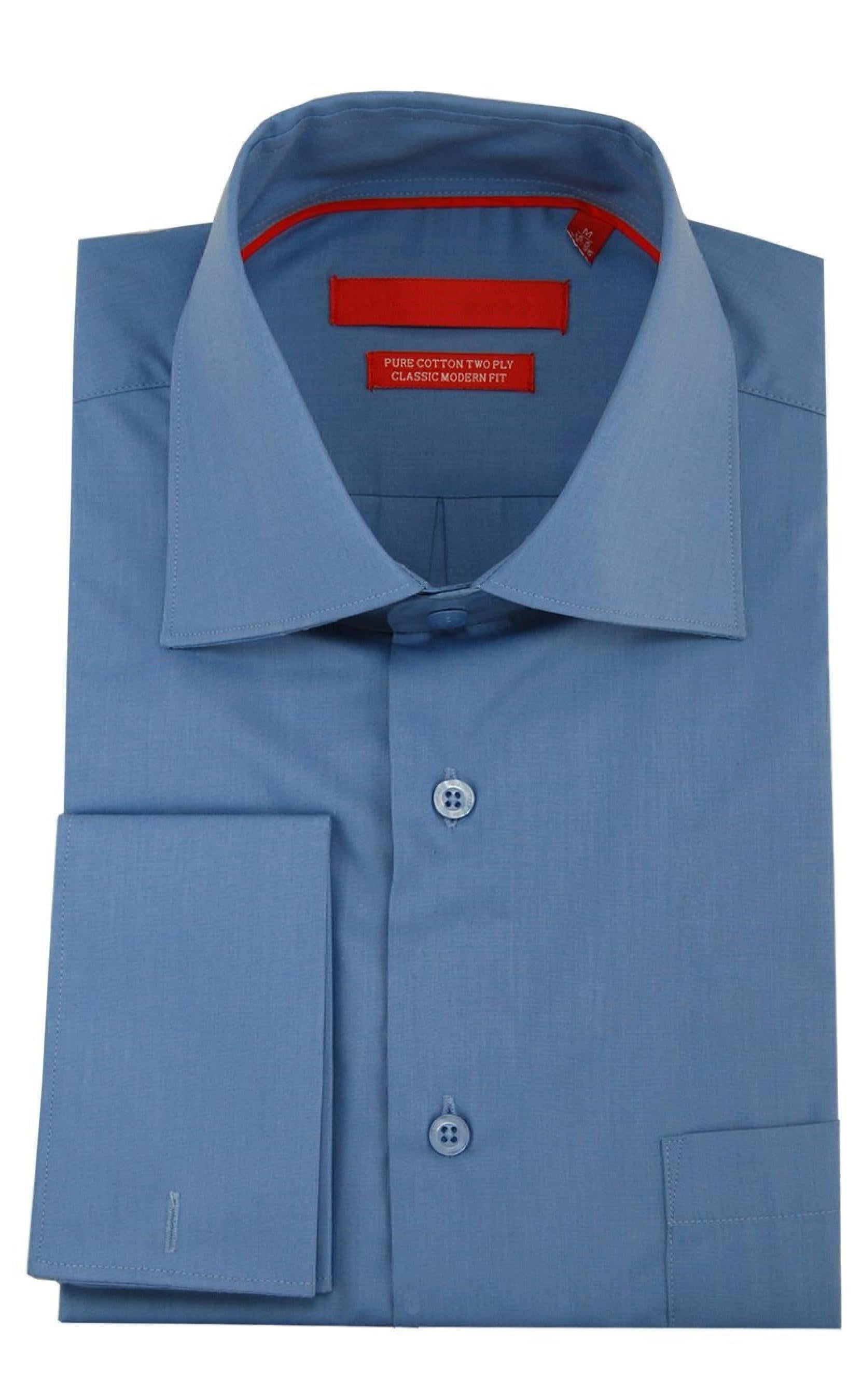 Mens Blue Shirt DTI DARYA TRADING GV Executive Modern - Walmart.com