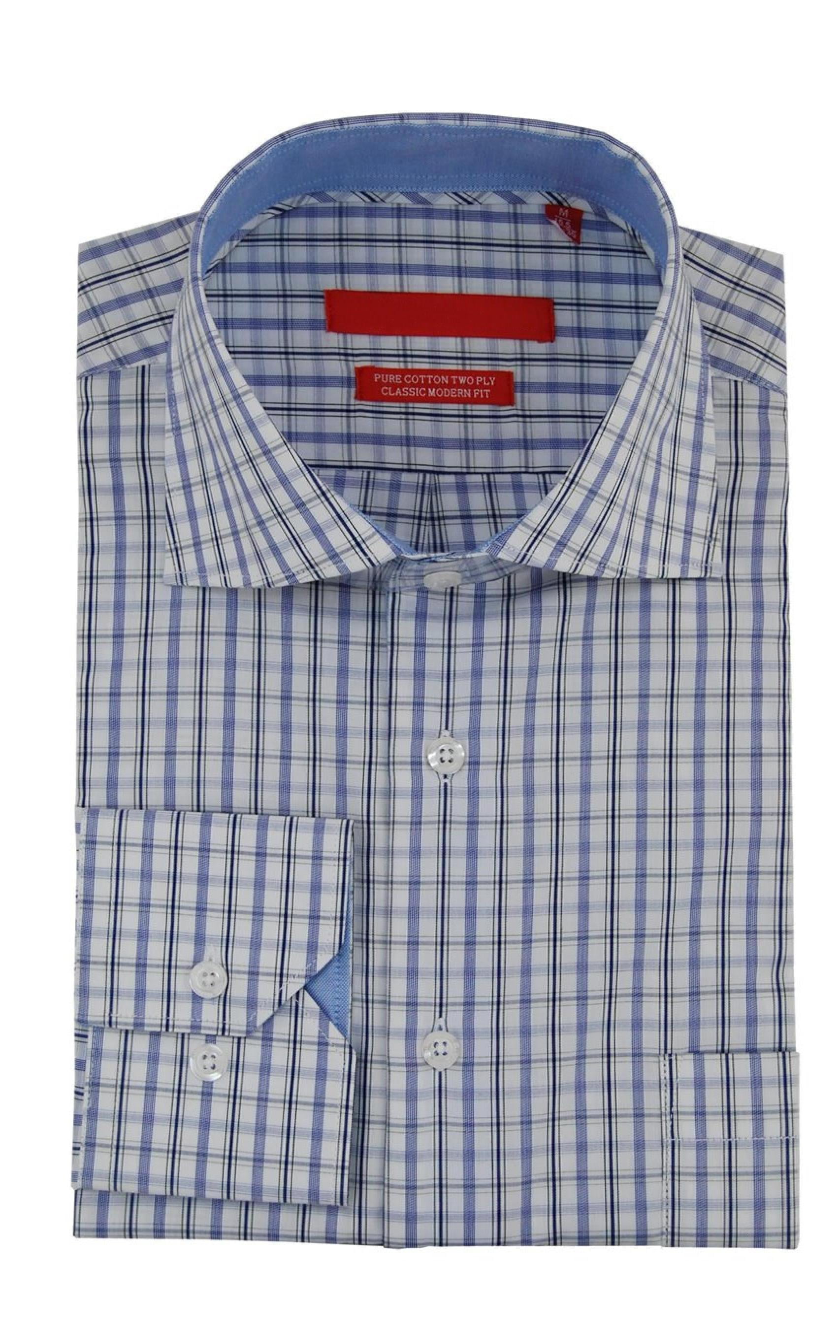 Mens Blue / White Shirt DTI DARYA TRADING GV Executive - Walmart.com