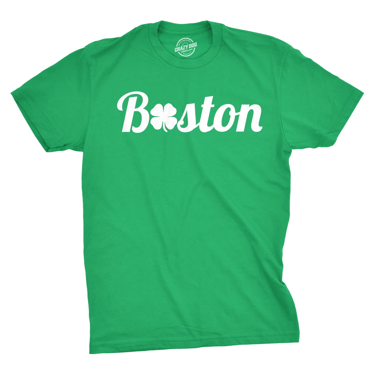Mens Boston Cool Lucky Clover T Shirt Funny Saint St Patricks Day Tee ...