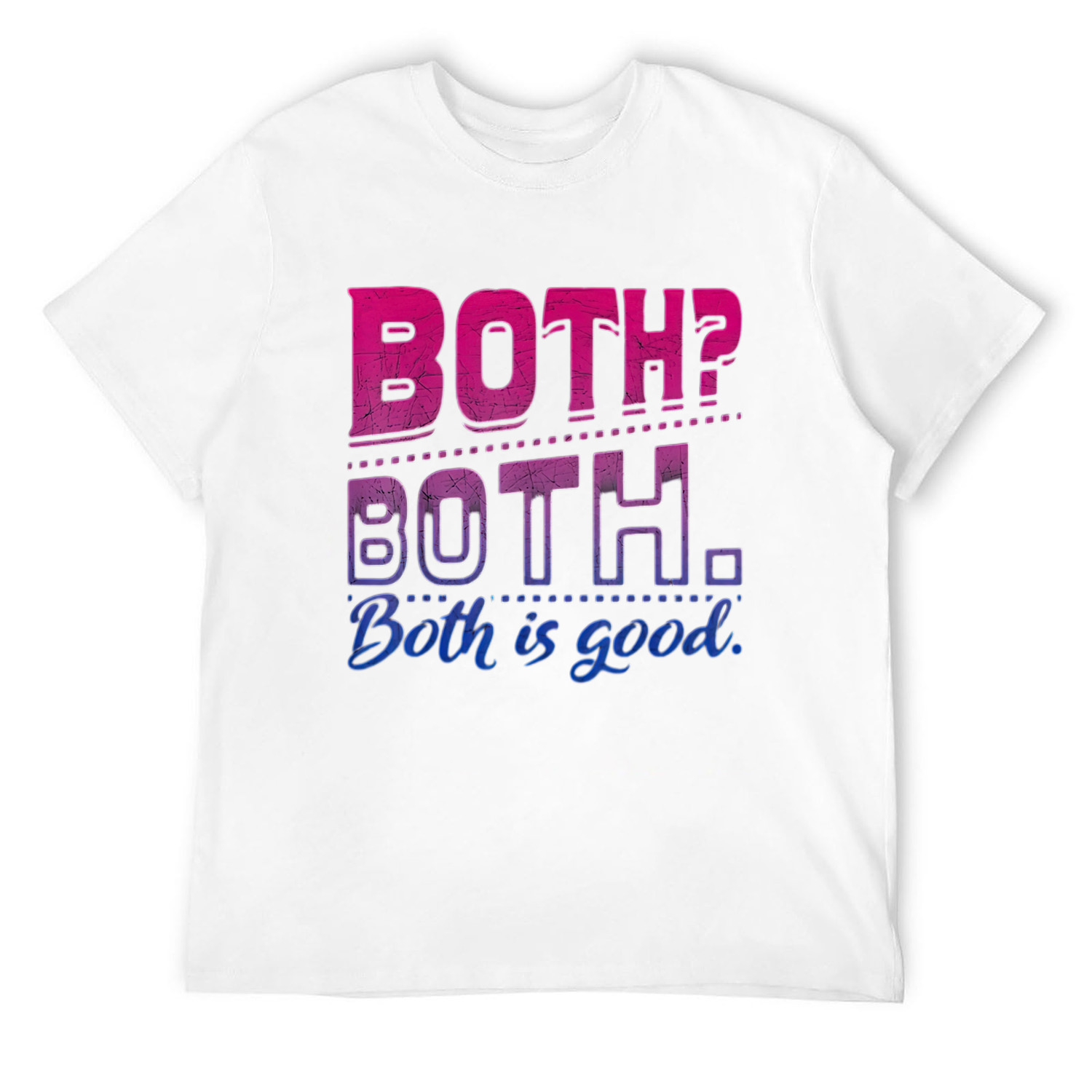 Mens Both Both Both Is Good Funny Bi Flag Pride Month Bisexual T-Shirt ...