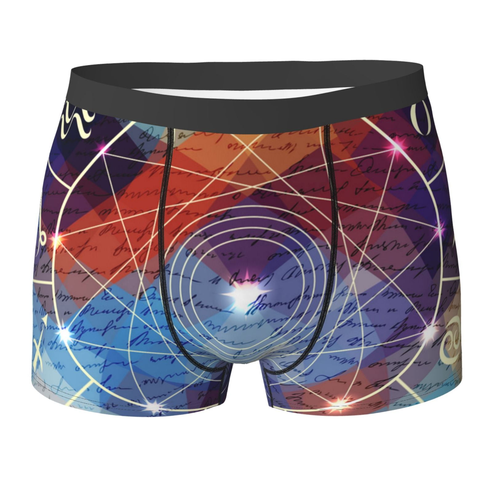 Mens Boxer Briefs for Men Underwear Short Leg Underpants, Magic Circle ...