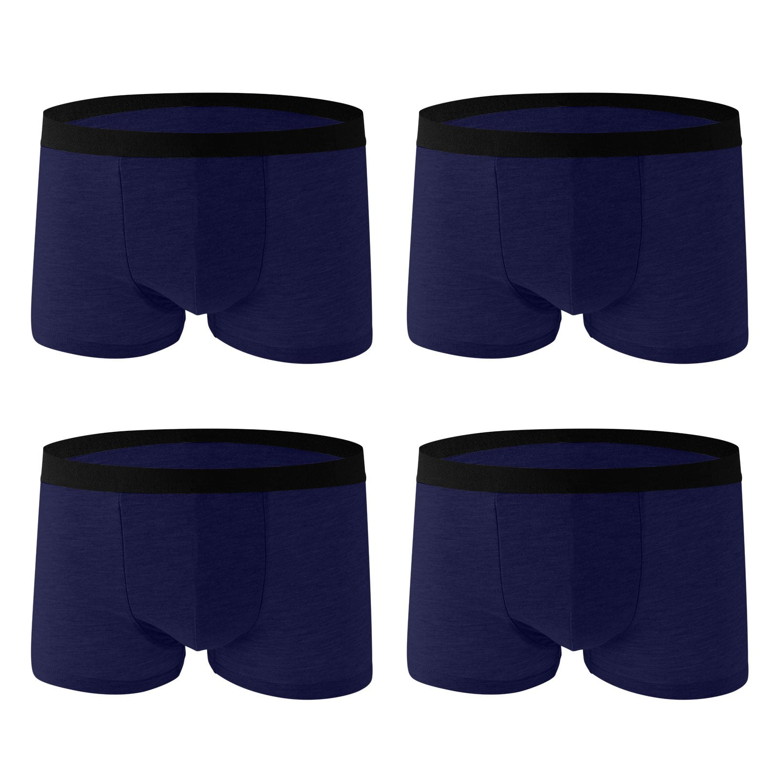 Mens Boxers Shorts Multipack 4 Pack - Cotton Boxers for Men Underwear ...