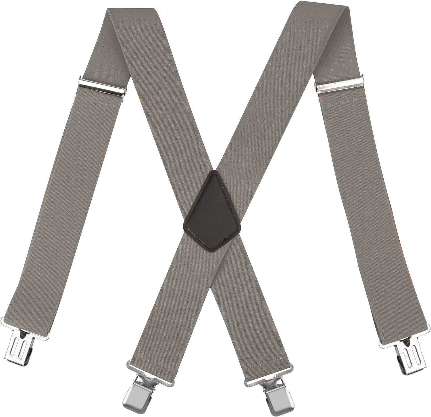 Mens Braces For Trousers 4 x Strengthened Clips,Elastic Adjustable X ...