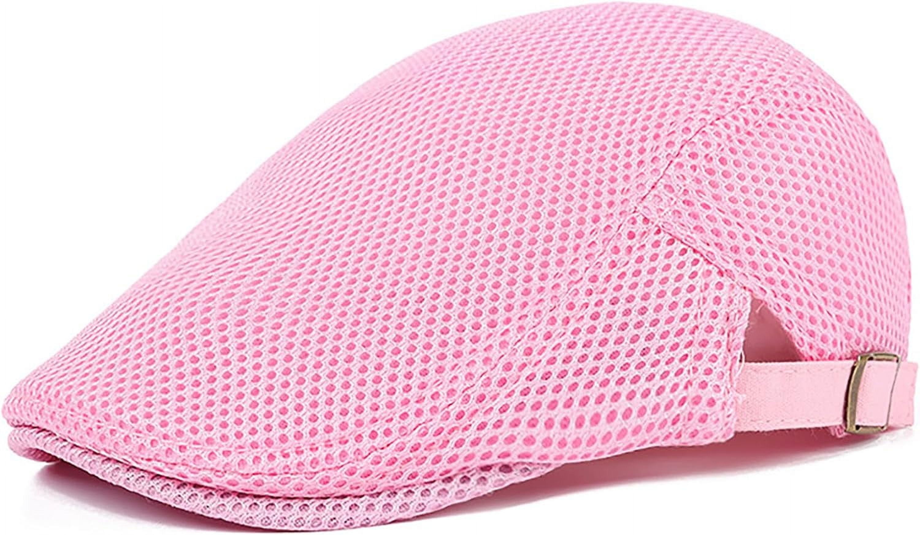 Mens Breathable Mesh Summer Hat Adjustable Newsboy Beret Ivy Cap Cabbie ...