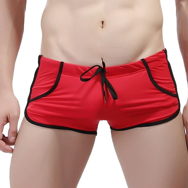 Mens Breathable Swim Trunks Pants Swimwear Shorts Slim Wear Swimsuit