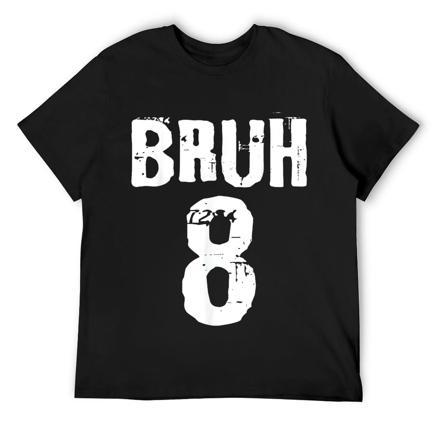 Mens Bruh 8 Boys 8th Birthday 8 Year Old Boy T-Shirt Black Small ...