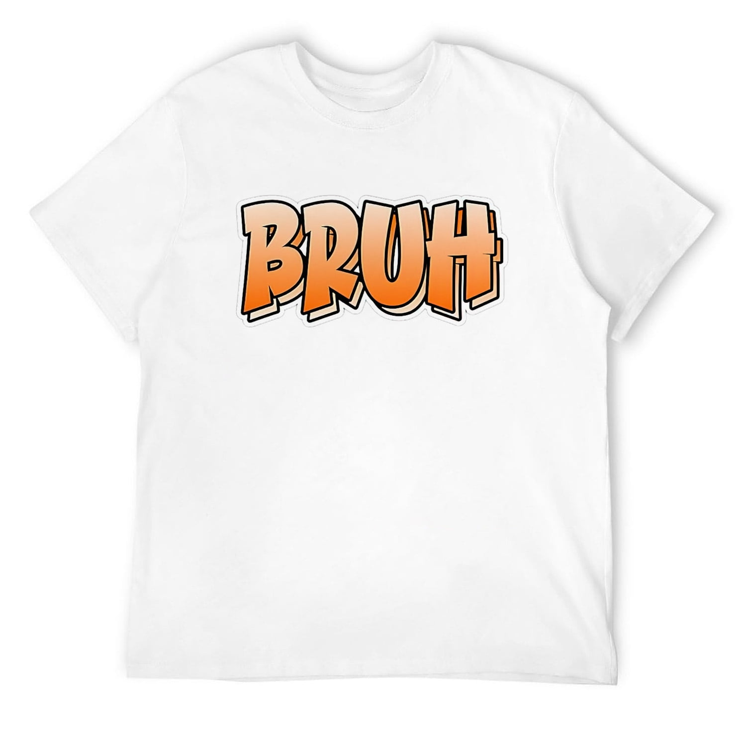 Mens Bruh | Graffiti Style Design That Says Bruh T-Shirt White Medium ...