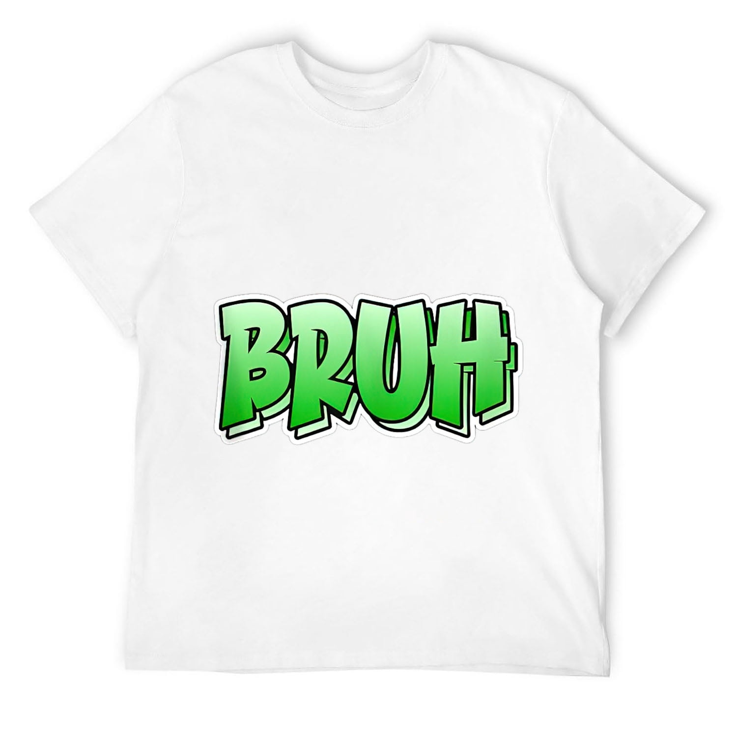 Mens Bruh | Graffiti Style Design That Says Bruh T Shirt White S ...