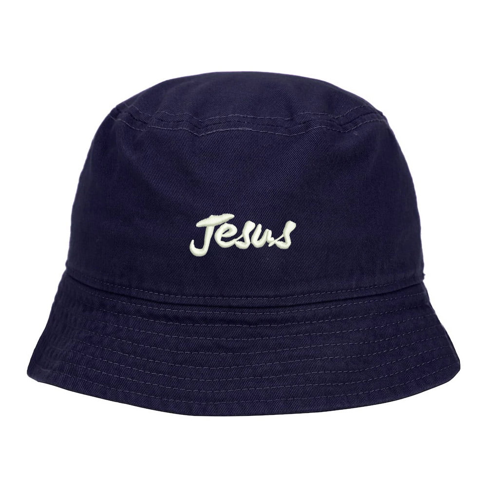 Mens Bucket Hat Christian Jesus 01 Embroidered Washed Cotton Classic ...