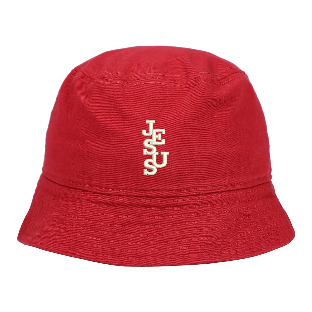Mens Bucket Hat Christian Jesus Embroidered Washed Cotton Classic ...