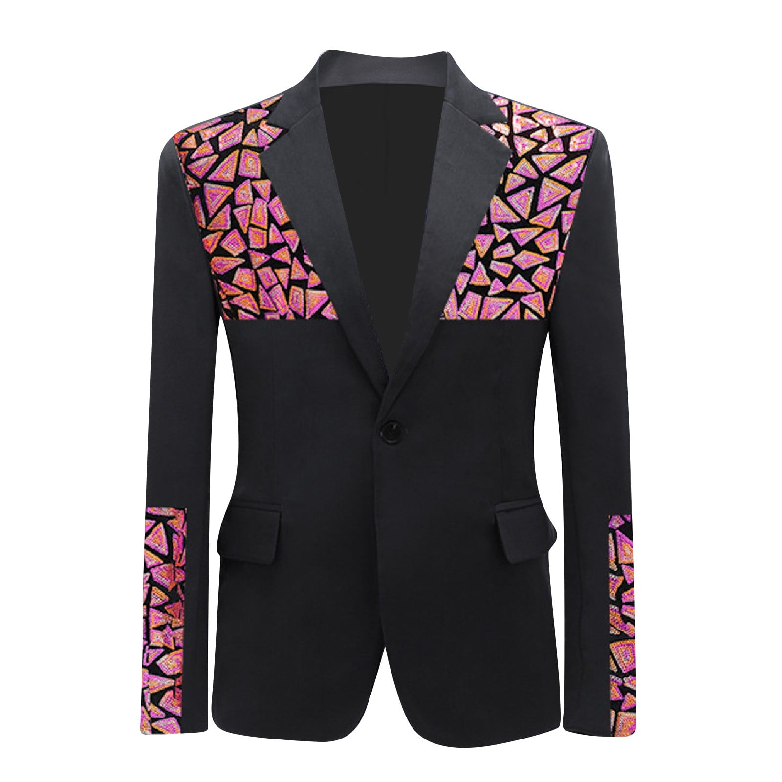Mens Business Suits Suit Perforce Nightclub Glitter Suit Sequin ...