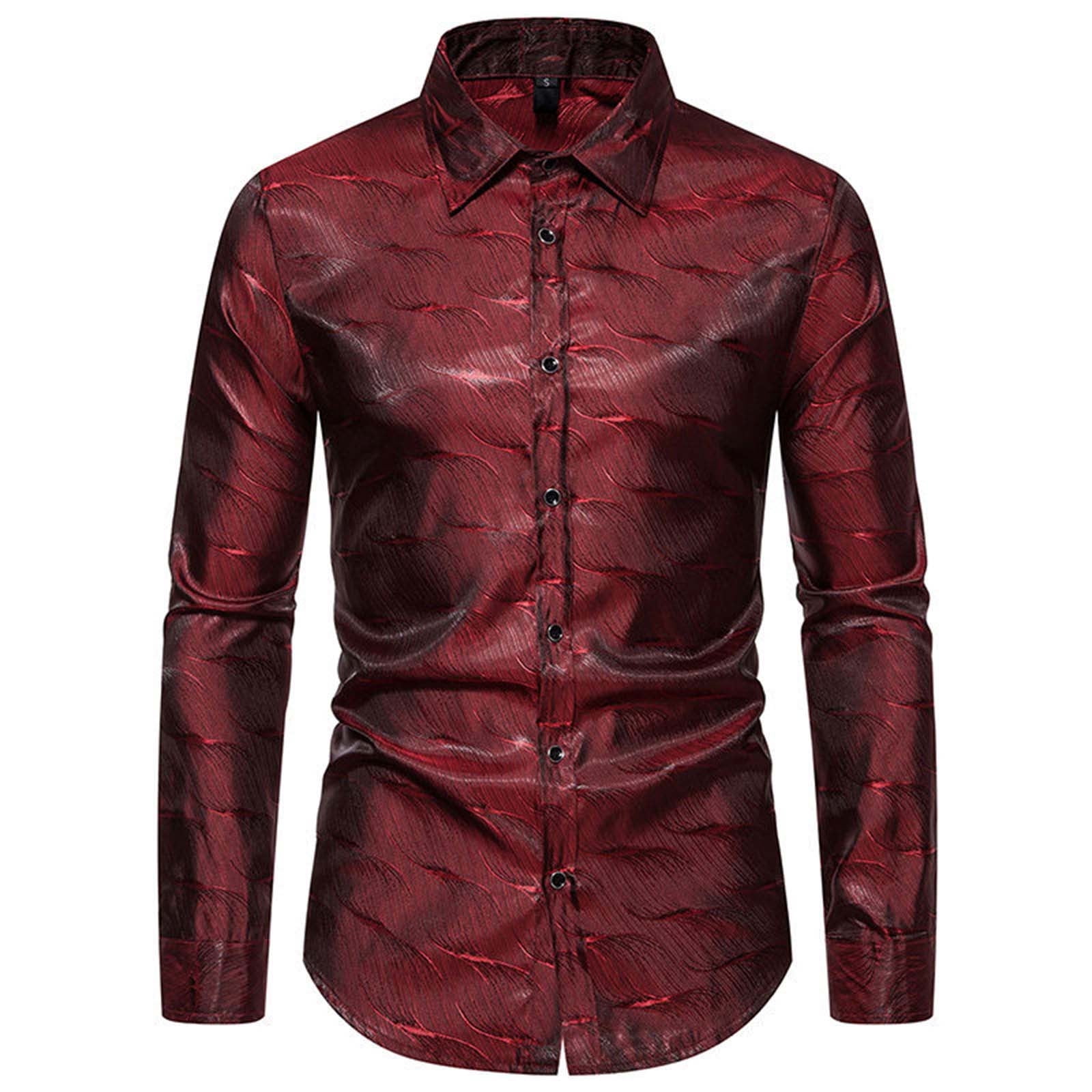 Mens Button Down Shirt Cowboy Outfit Men Large 1 Long Neck Mens Size ...