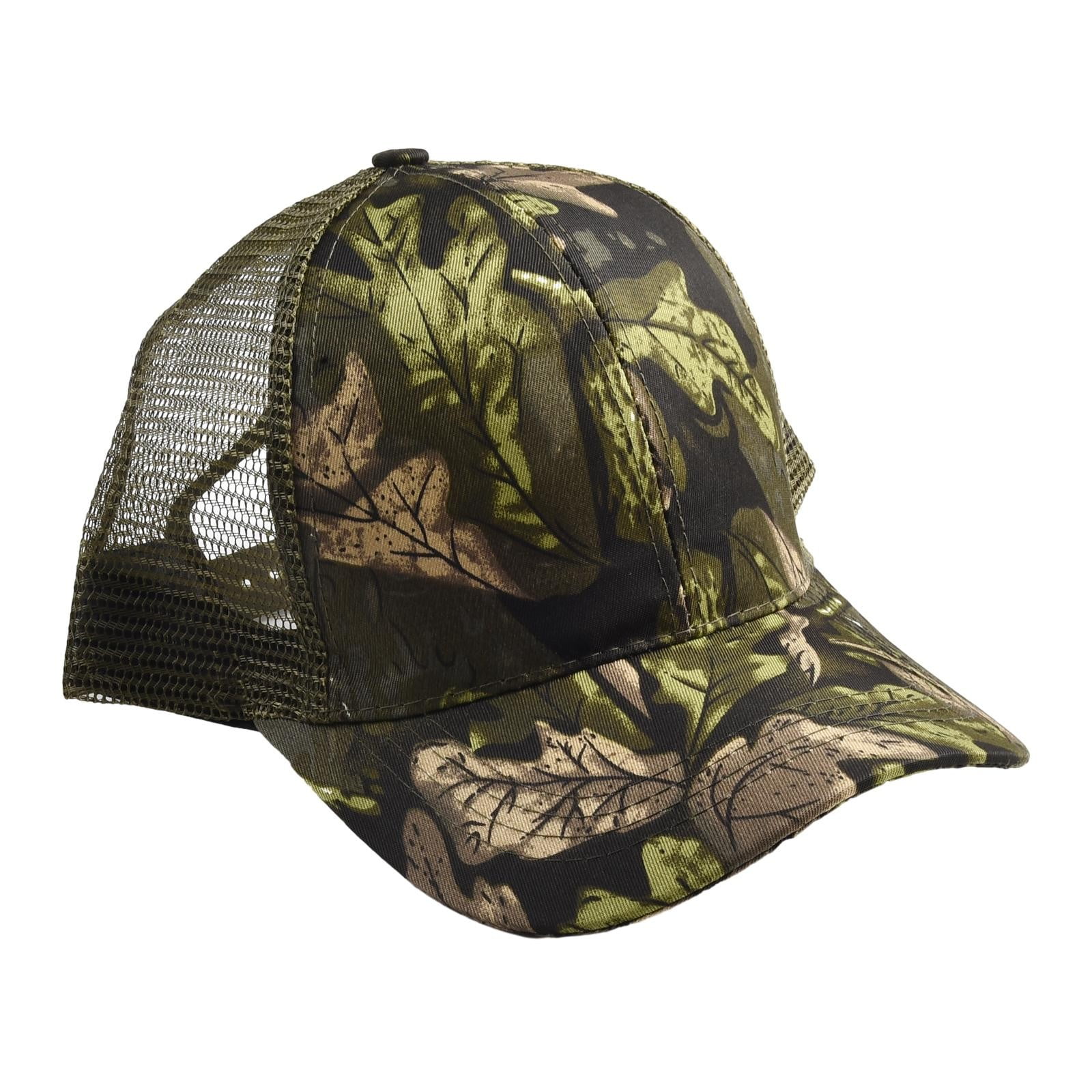 Mens Camouflage Military Adjustable Hat Camo Hunting Fishing Army ...