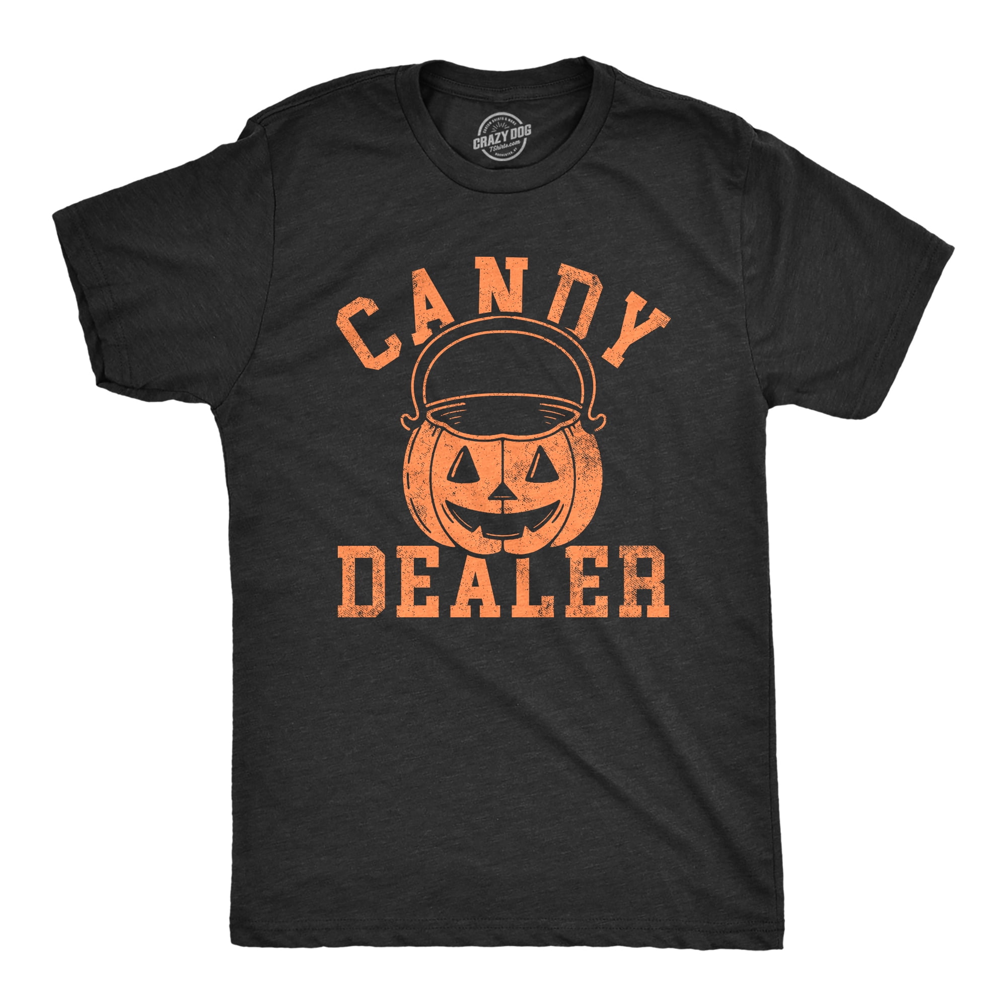 Mens Candy Dealer T Shirt Funny Halloween Trick Or Treat Candies Joke ...