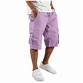 Mens Cargo Shorts Drawstring Casual Shorts Outdoor Short Pants ...