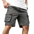 Mens Cargo Shorts Multi-Pocket 7" Inseam Lightweight Quick Dry Elastic ...