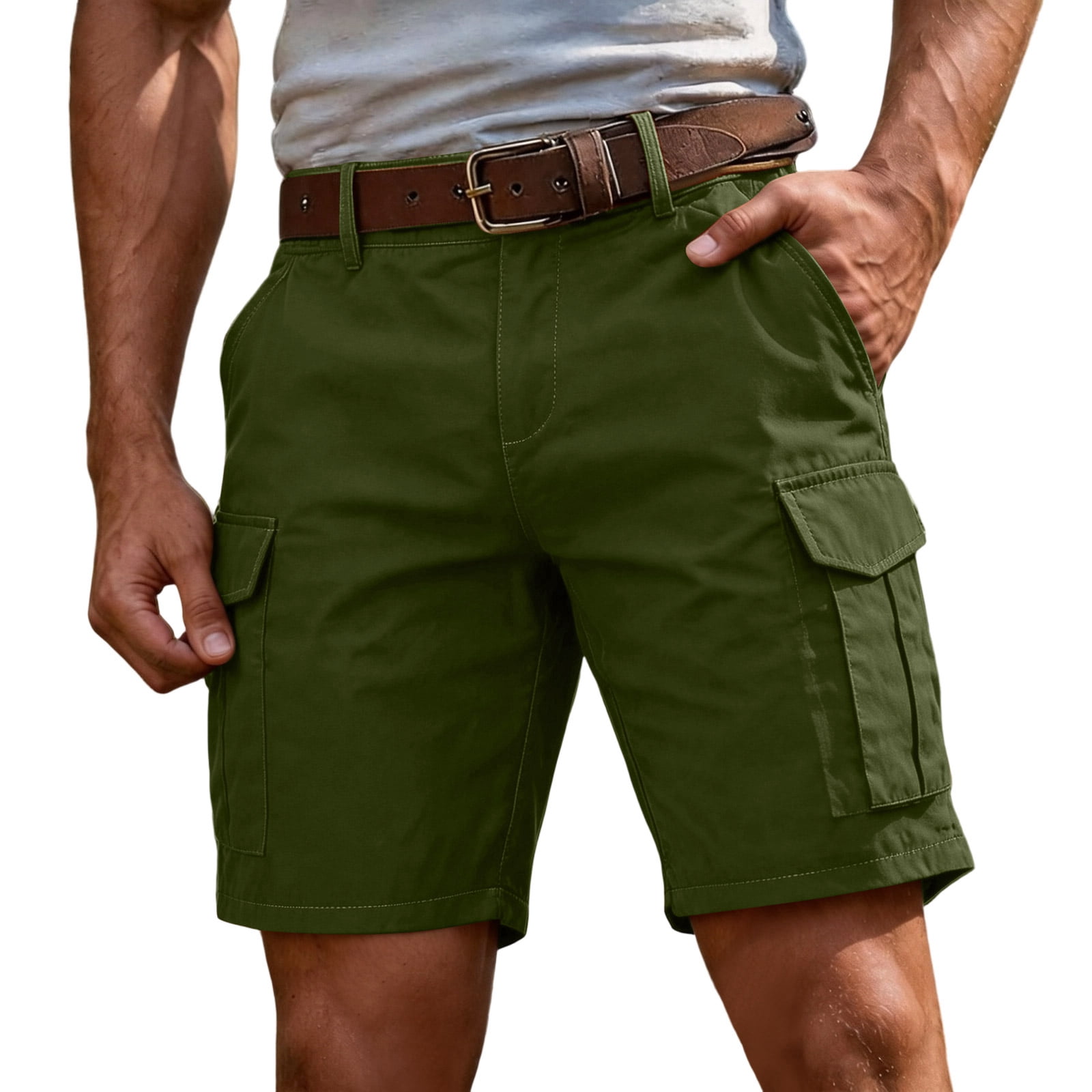 Mens Cargo Shorts Quick-Dry Heavy-Duty Multi-Pocket Workwear & Casual ...